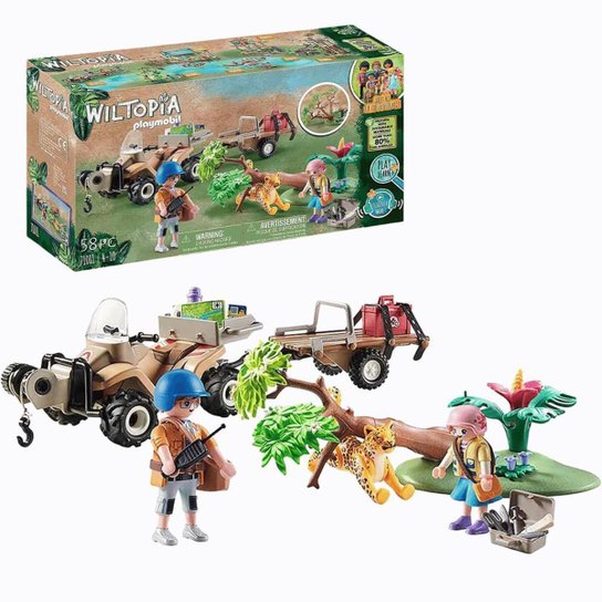 Playmobil Quadriciclo de Resgate Animais Wiltopia 71011 - N/A | Netshoes