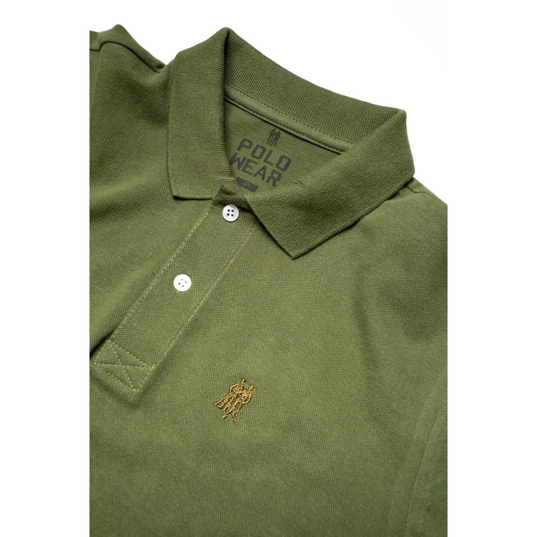 Polo Masculina Piquet Gola Lisa Polo Wear Verde Escuro - Verde | Netshoes