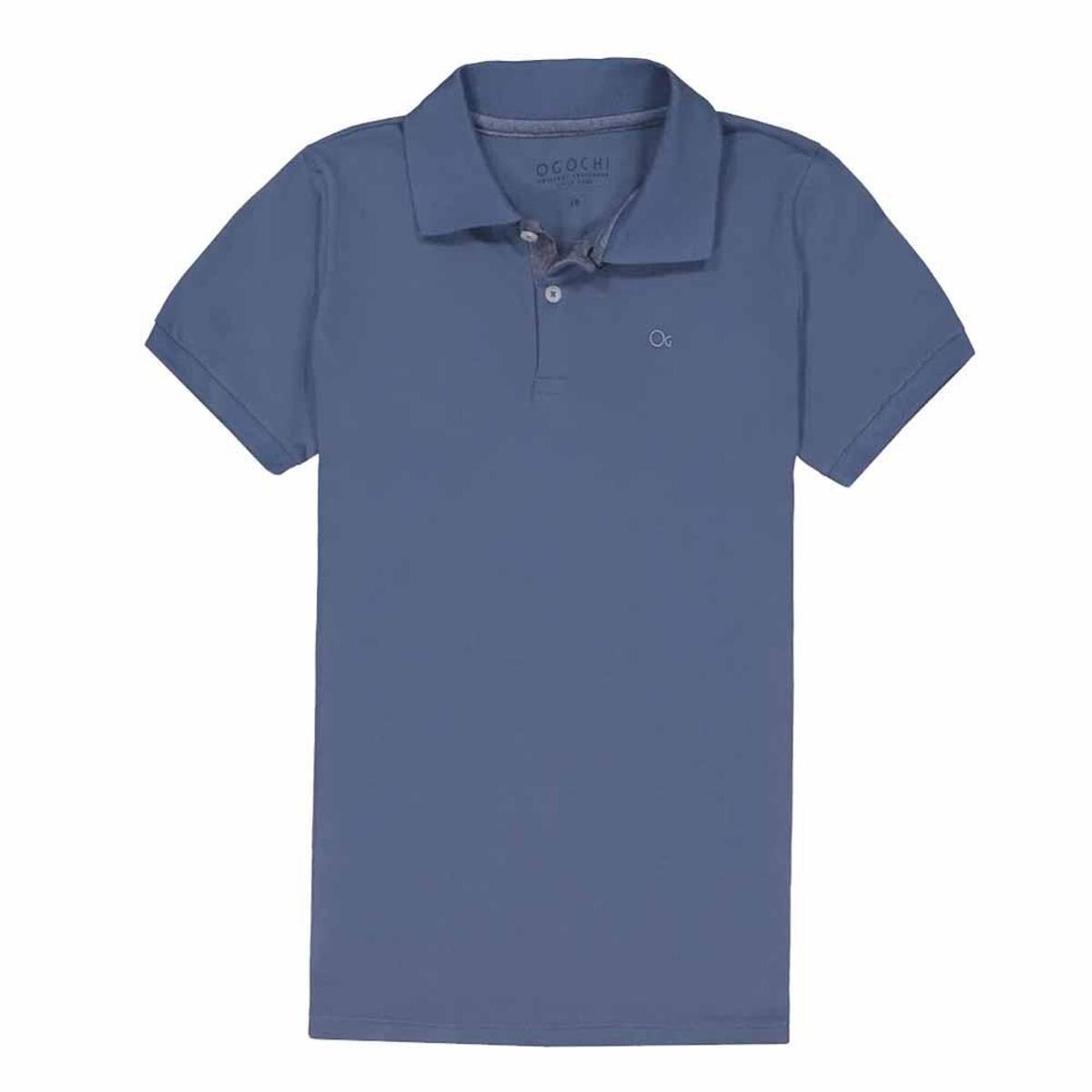 Polo Ogochi Infantil Essencial 10/18 - Azul | Netshoes