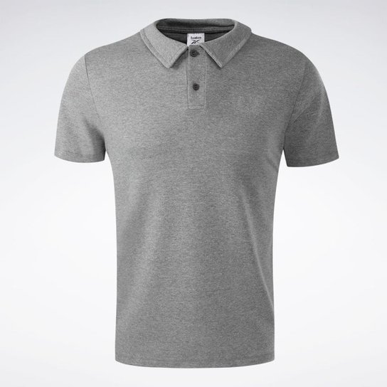 Polo Reebok Essential Masculina - Cinza | Netshoes