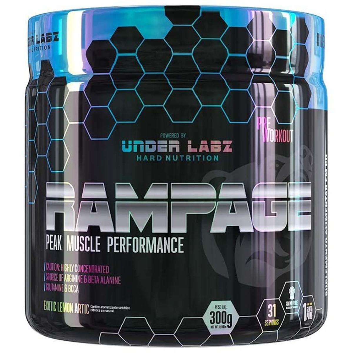 Pre Treino Rampage Under Labz 300g Sabor Limão Exotico - undefined ...