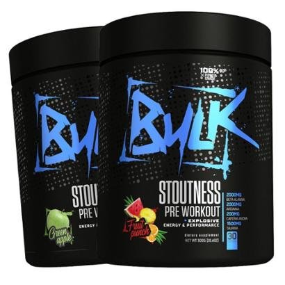 Pré Treino Suplemento 2x Stoutness Pre Workout Bulk Nutrition ...