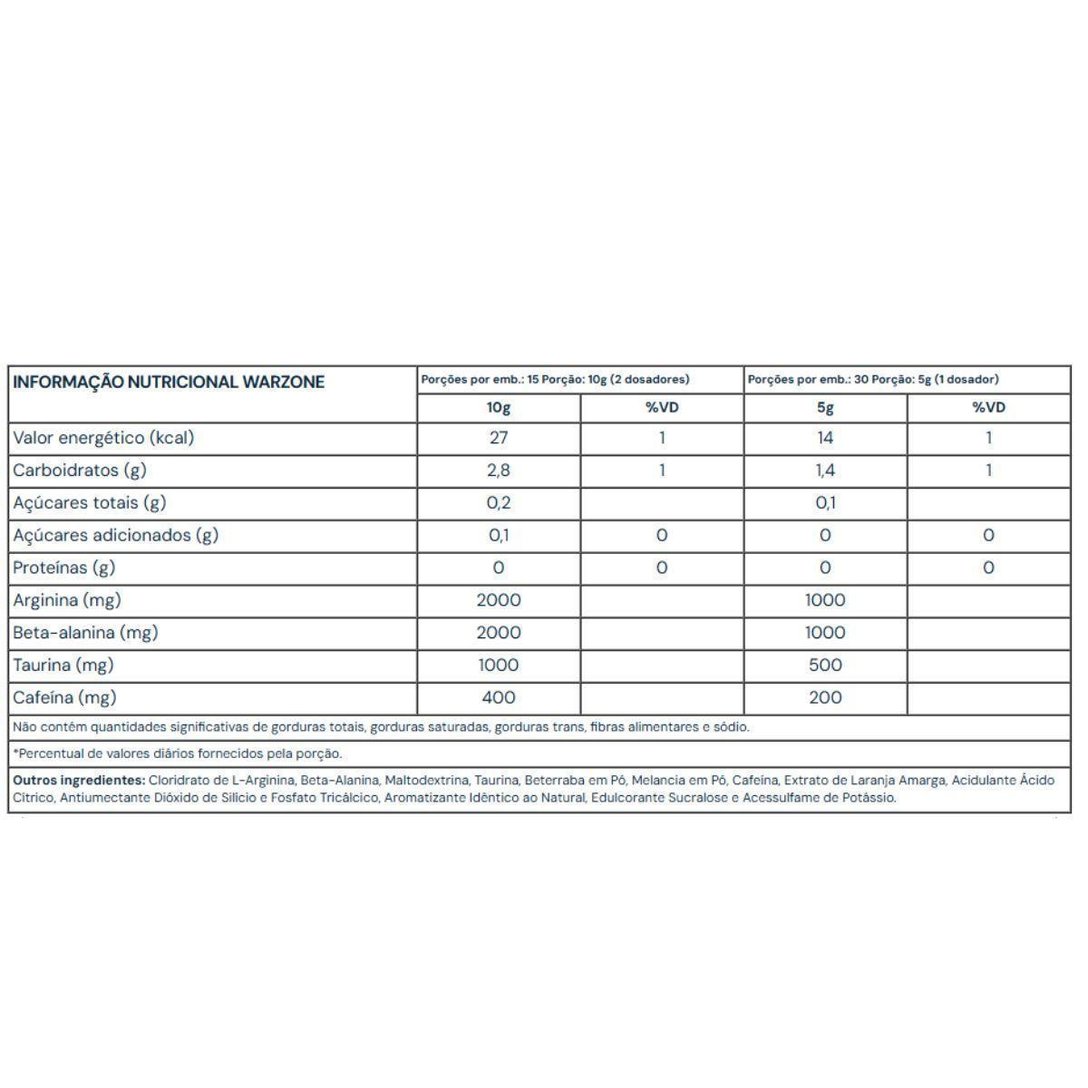 Pré-Treino Warzone Under Labz 150g Pump Matrix Suplemento - undefined | Netshoes