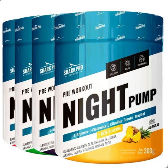 Pre Workout Night Pump Sem Cafeina 300g Shark Pro - undefined | Netshoes