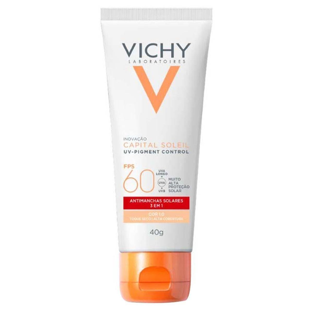 Protetor Solar Facial com Cor Vichy Capital Soleil - UV Pigment Control ...