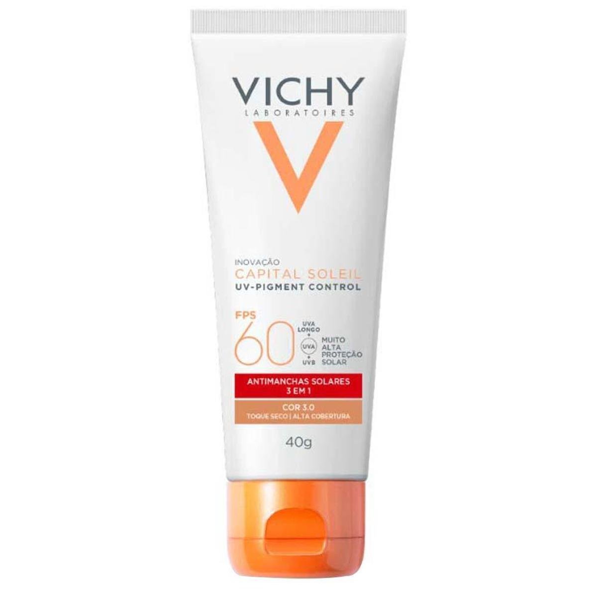 Protetor Solar Facial com Cor Vichy Capital Soleil - UV Pigment Control ...