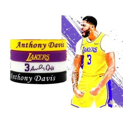 Pulseira Oficial Anthony Davis Los Angeles Basquete - Branco | Netshoes