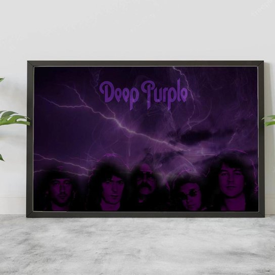 Quadro Capa De Cd Deep Purple Poster Roxo Rock Banda A4 | Netshoes