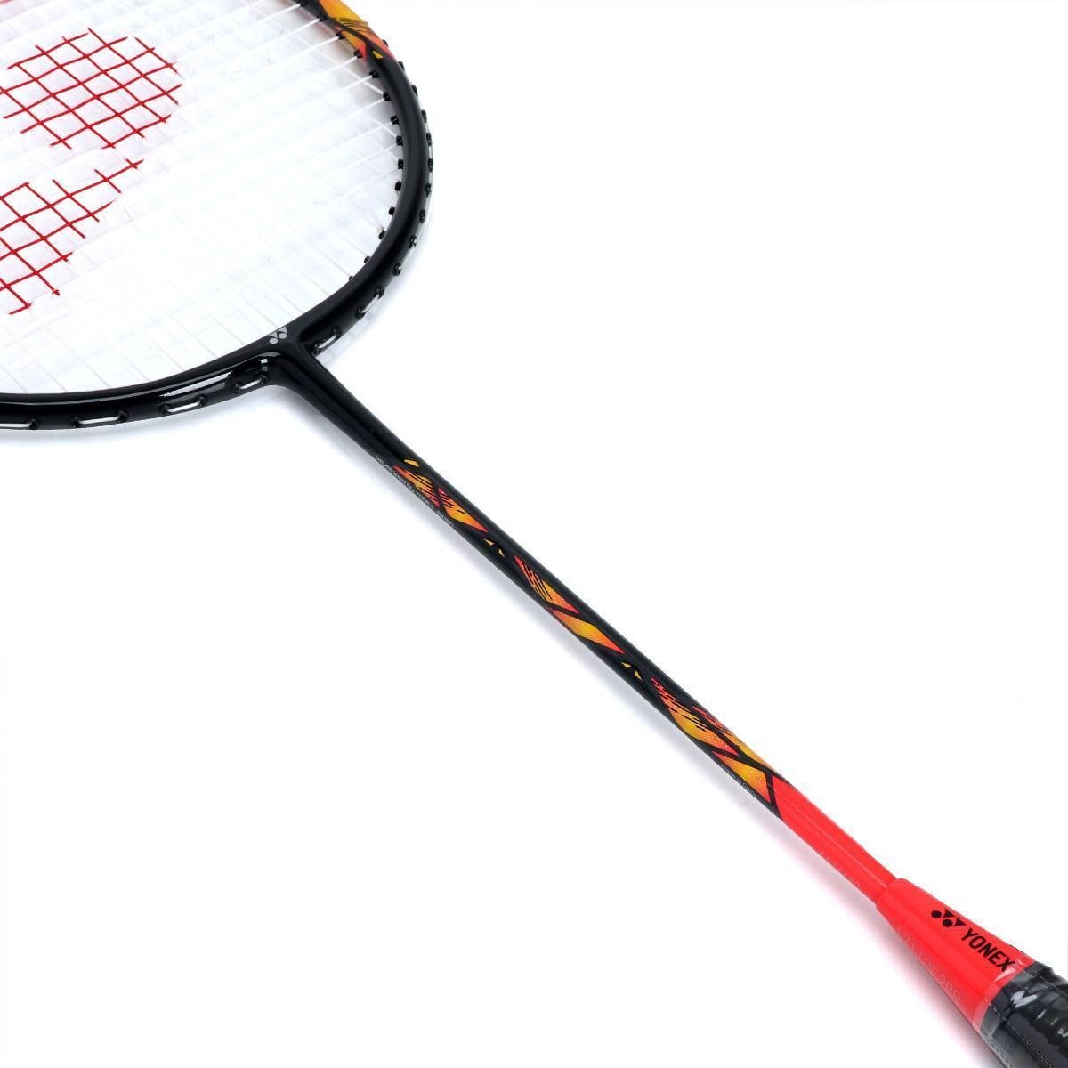 Raquete de Badminton Yonex E13 Preta e Laranja - Preto | Netshoes