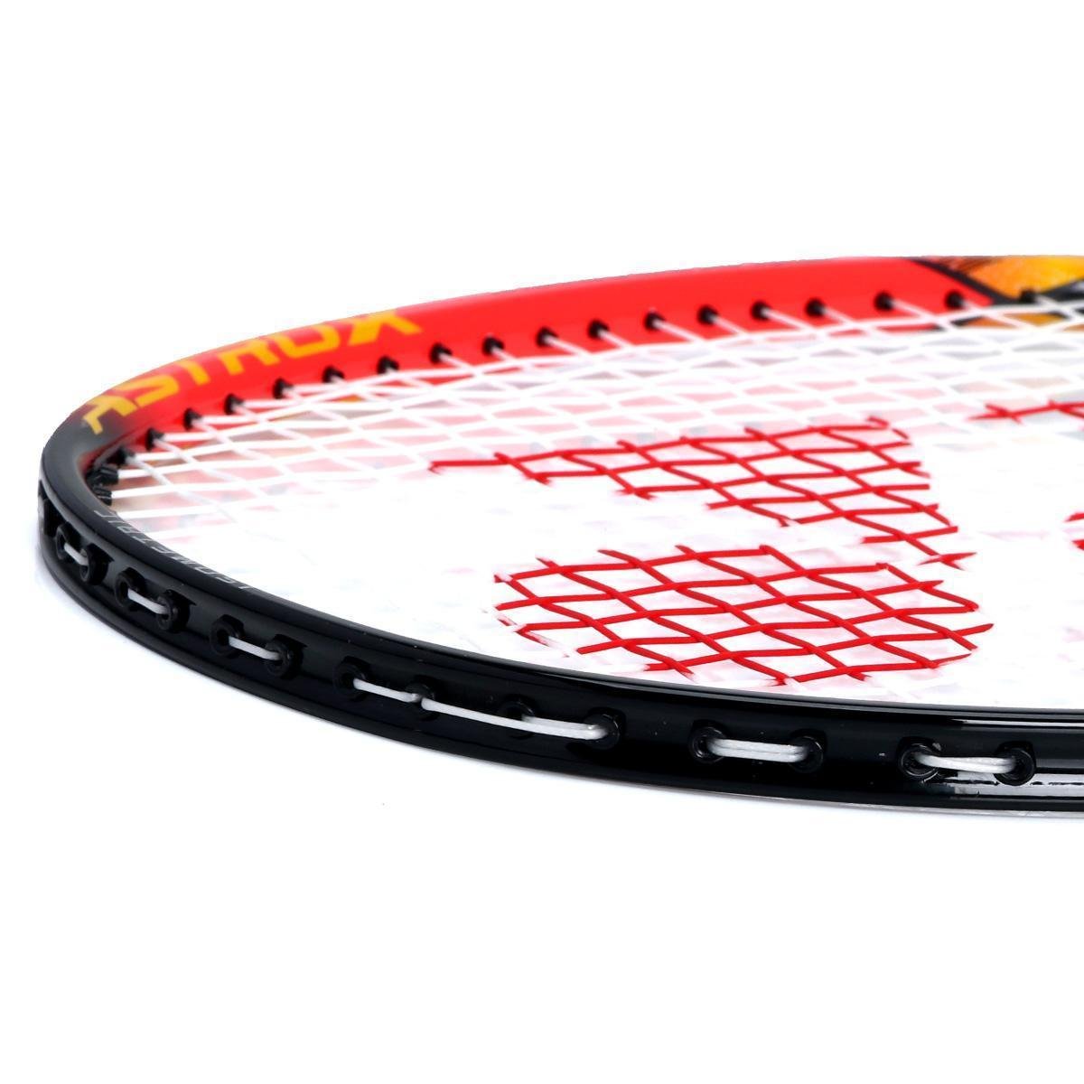 Raquete de Badminton Yonex E13 Preta e Laranja - Preto | Netshoes