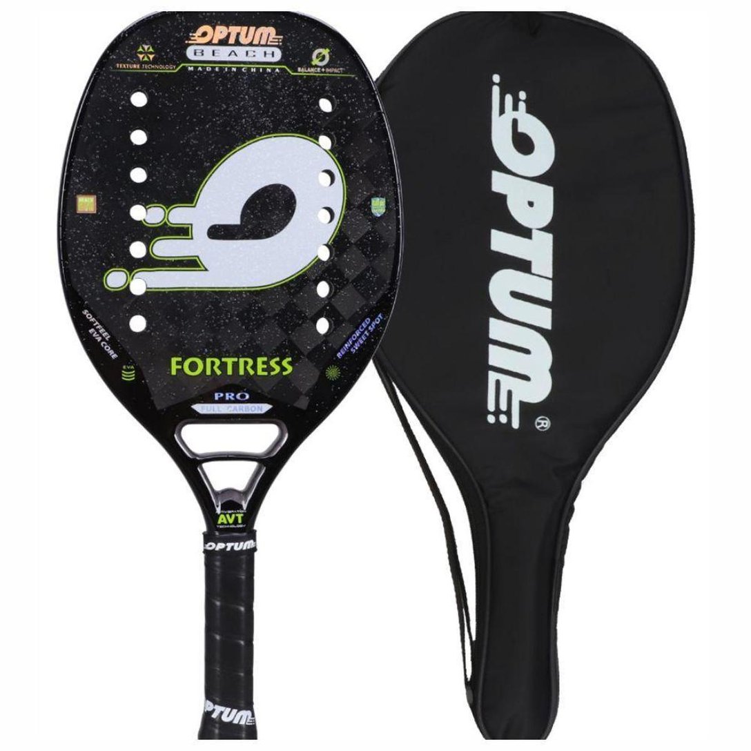 Raquete De Beach Tennis 100% Full Carbono 18k Optum Optum Profissional ...