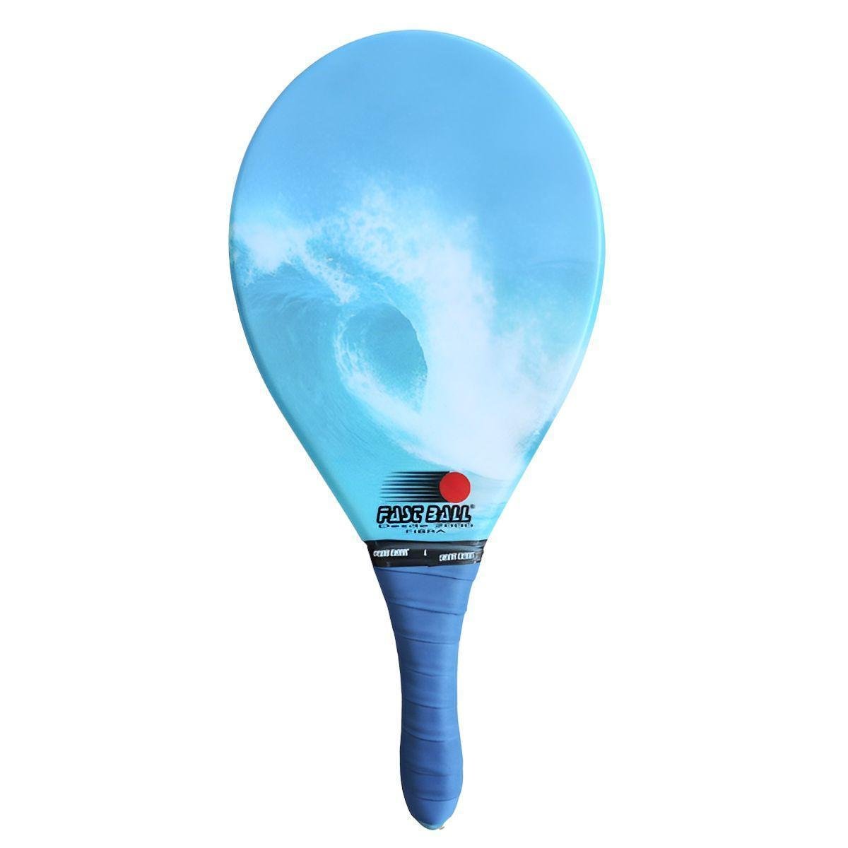 Raquete De Frescobol Fast Ball Fibra De Vidro Estampada - Onda - Azul | Netshoes