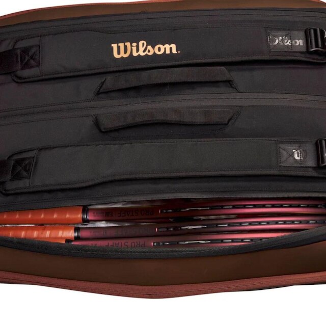 Raqueteira Wilson Pro Staff v14 Super Tour 15 Pack - Dourado | Netshoes