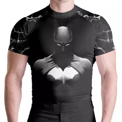 Rash Guard Batman MC Atlética Esportes - Preto | Netshoes