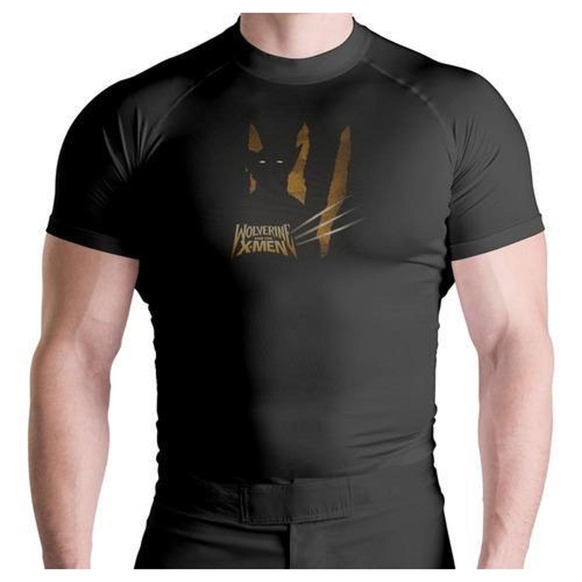 Rash Guard Wolverine Manga Curta - Preto | Netshoes