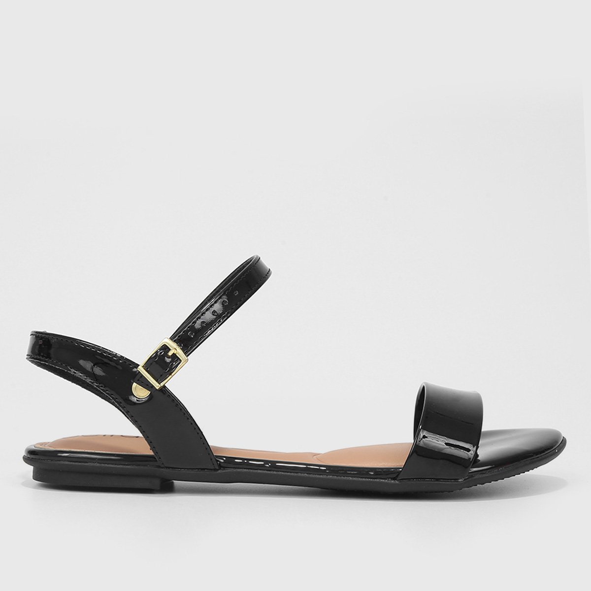 Rasteira Beira Rio Casual Feminina - Preto | Netshoes