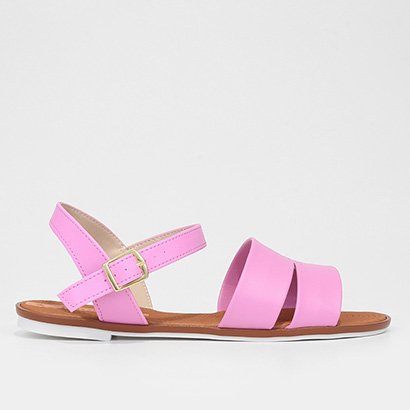 Rasteira Moleca Multi Tiras - Violeta | Netshoes