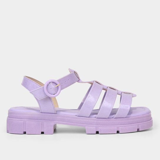 Rasteira Moleca Tratorada Feminina - Lilás | Netshoes