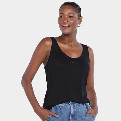 Regata Ellus Visco Easa Feminina - Preto | Netshoes