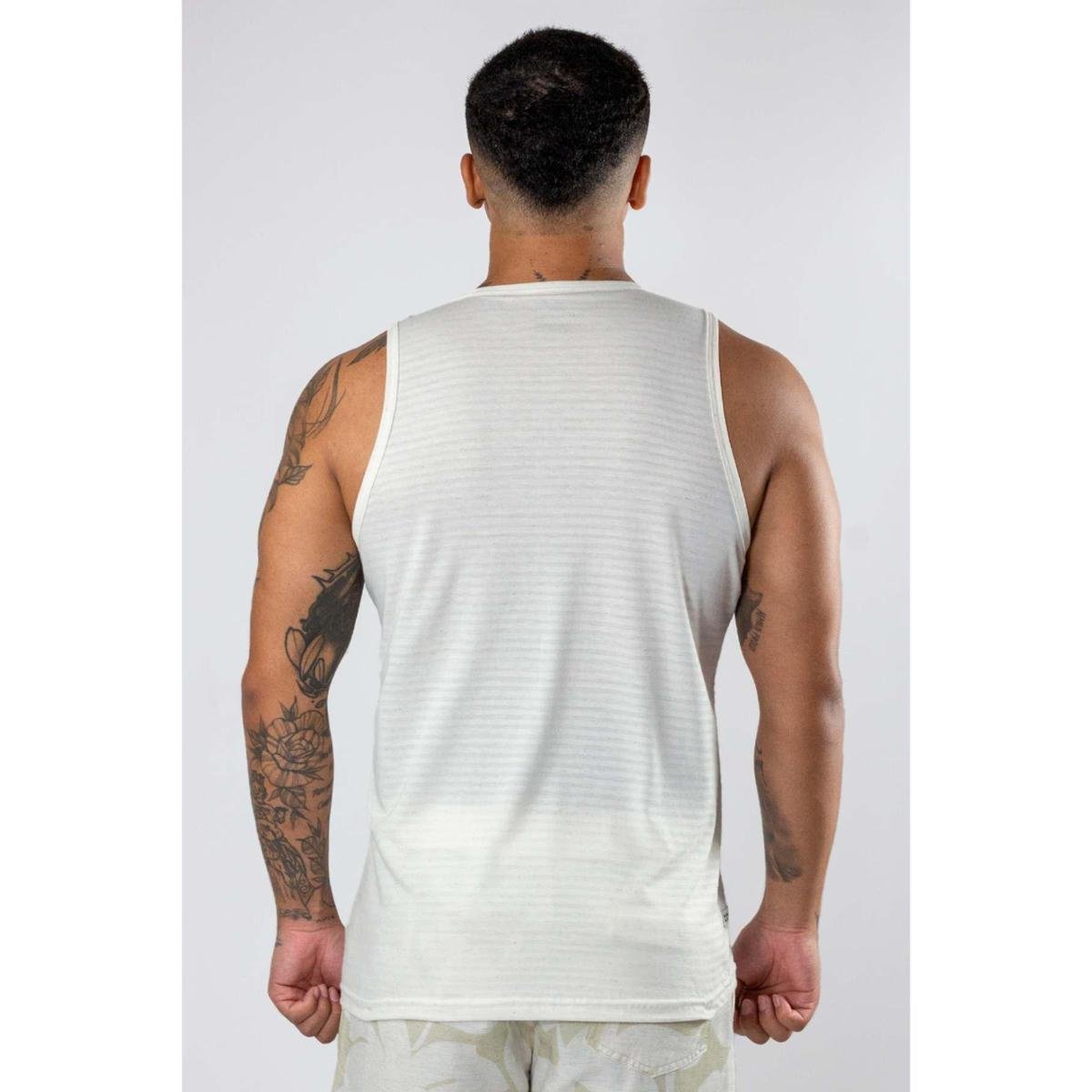 Regata linho King e Joe Cavada Masculina - Branco | Netshoes