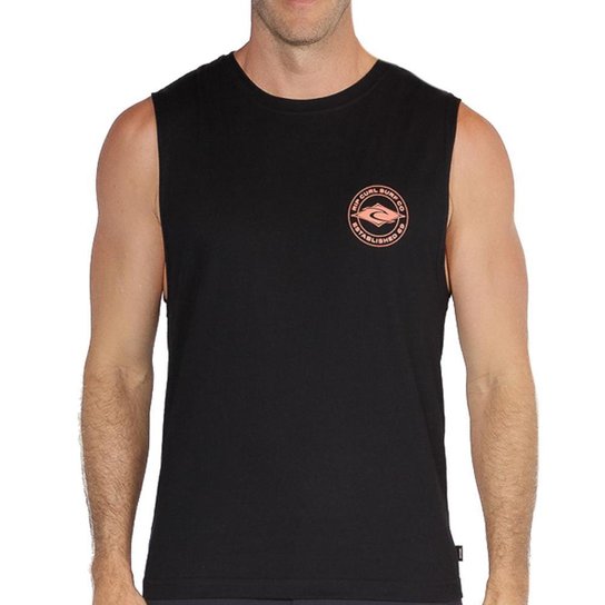 Regata Rip Curl Stringer Muscle SM26 Masculina - Preto | Netshoes
