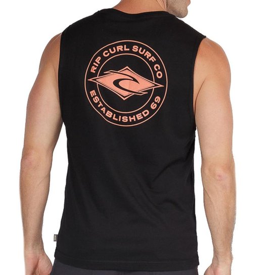 Regata Rip Curl Stringer Muscle SM26 Masculina - Preto | Netshoes