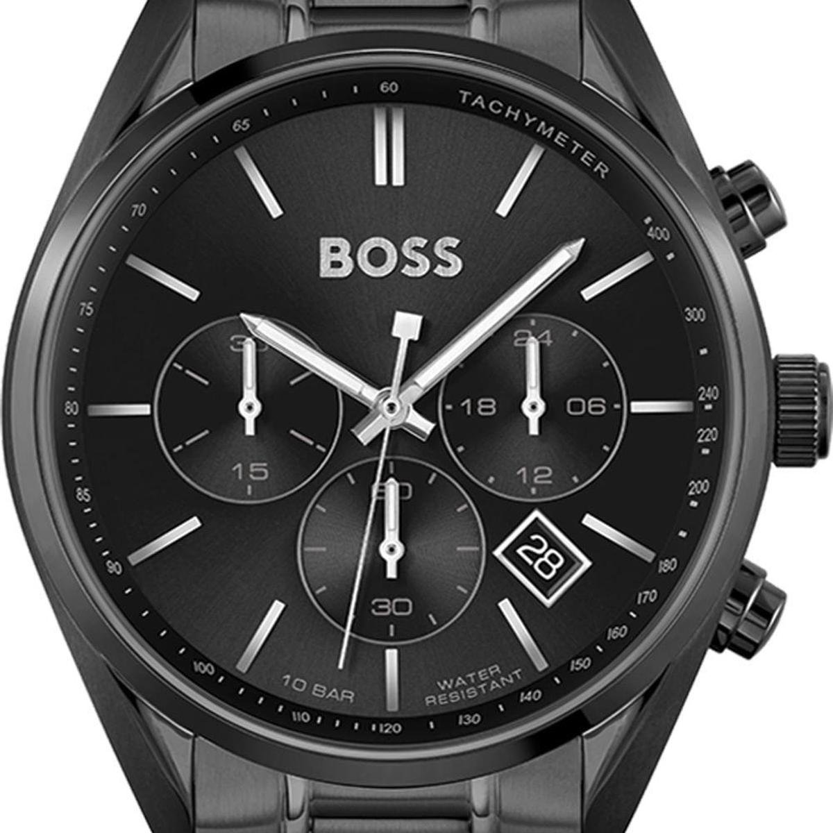 Relógio Boss Masculino Aço Preto 1513960 - Preto | Netshoes