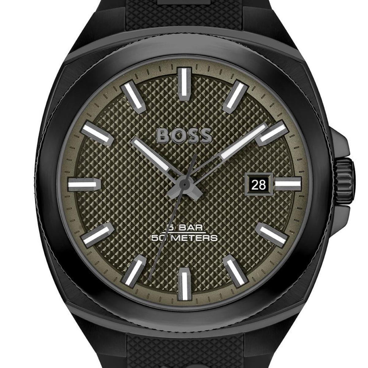 Relógio Boss Masculino Borracha Preto 1514140 - Preto | Netshoes