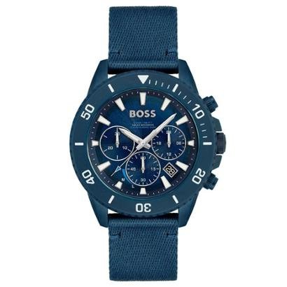 Relógio Boss Masculino Nylon Azul 1513919 05 ATM - Azul | Netshoes