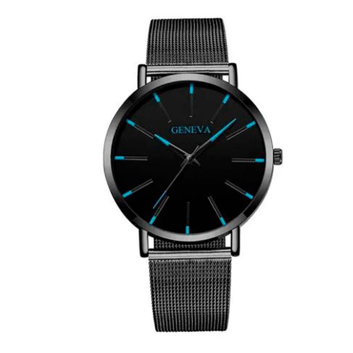 Relógio Brasília Masculino Elegante Original - Preto | Netshoes