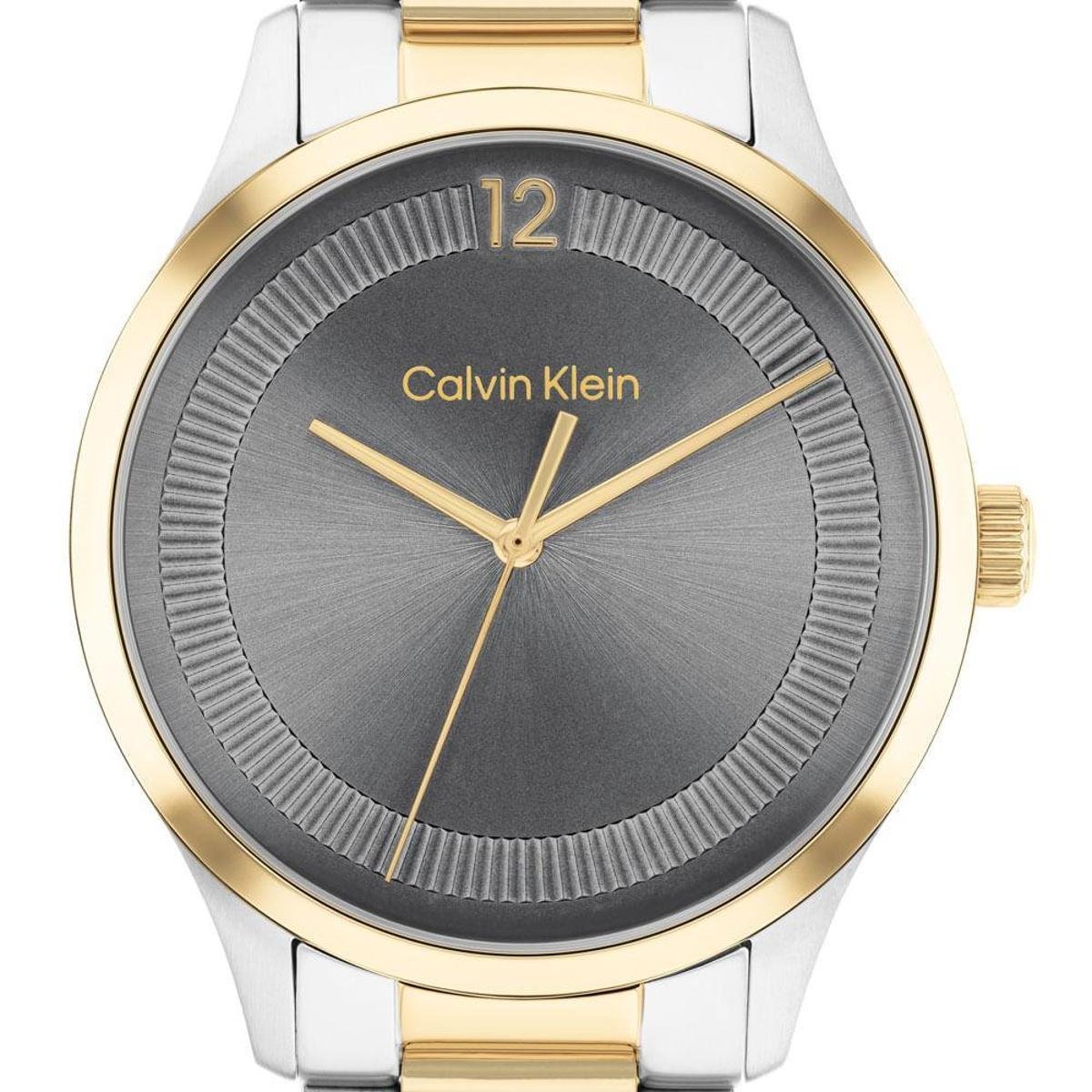 Relógio Calvin Klein Masculino Aço Prateado e Dourado 25200226 ...