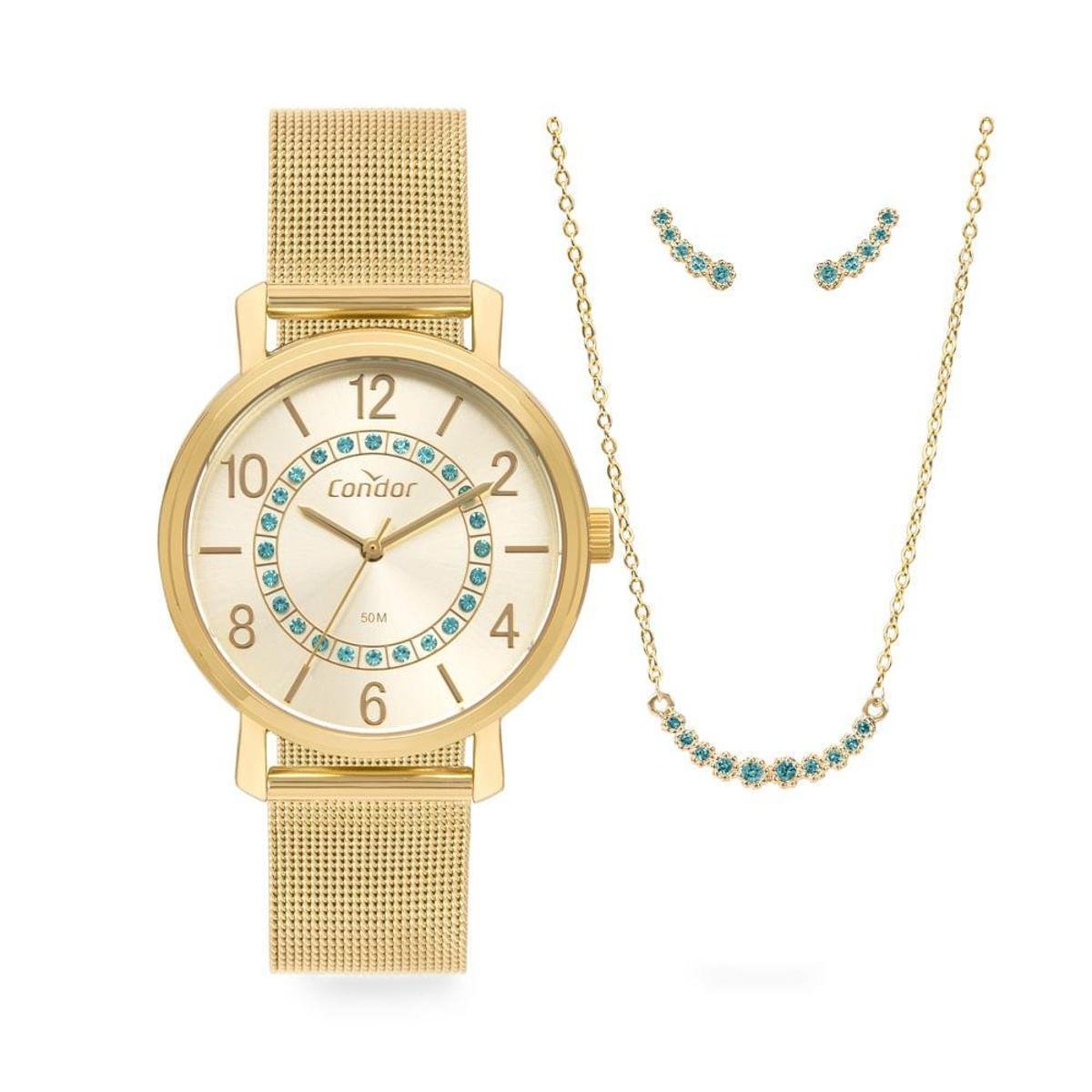 Relógio Condor Feminino Elegante Dourado - CO2039MUG/K4X CO2039MUG/K4X ...