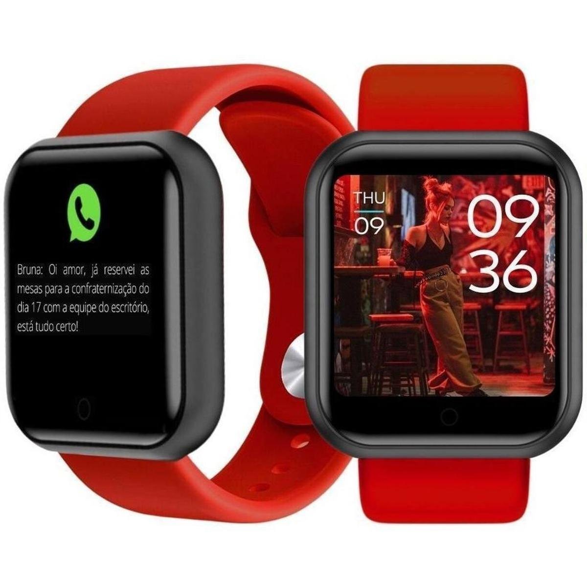 Relógio D20 Digital Smartwatch Mede Pressão Arterial Batimento Cardiaco ...