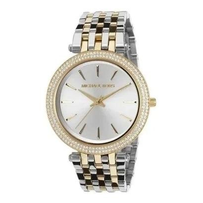Relógio Feminino Michael Kors Mk3215 Dourado Prateado Slim - Cinza ...