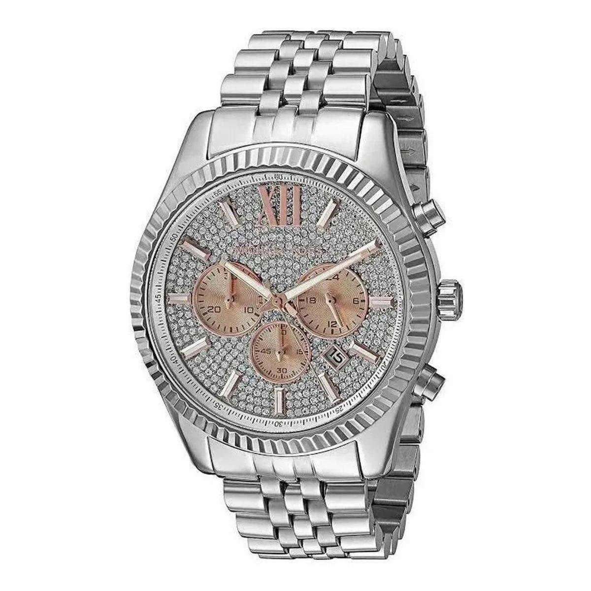 Relógio Feminino Mk8515 Prateado Chronograph 45mm - Cinza | Netshoes