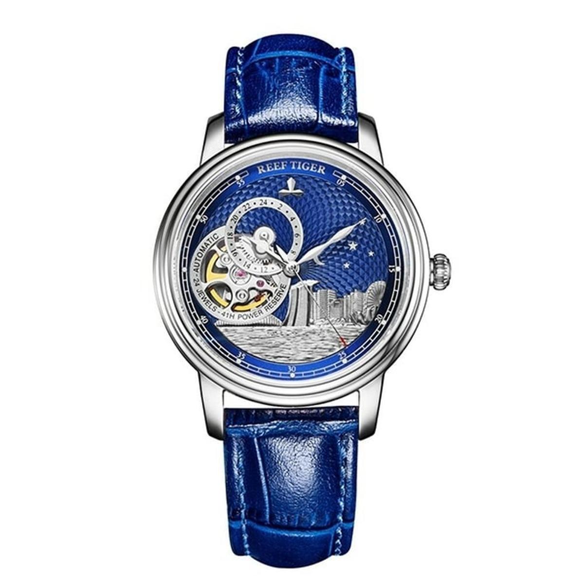 Relógio Feminino REEF TIGER RGA1739-YLL À Prova D'Água Prata - Prata ...