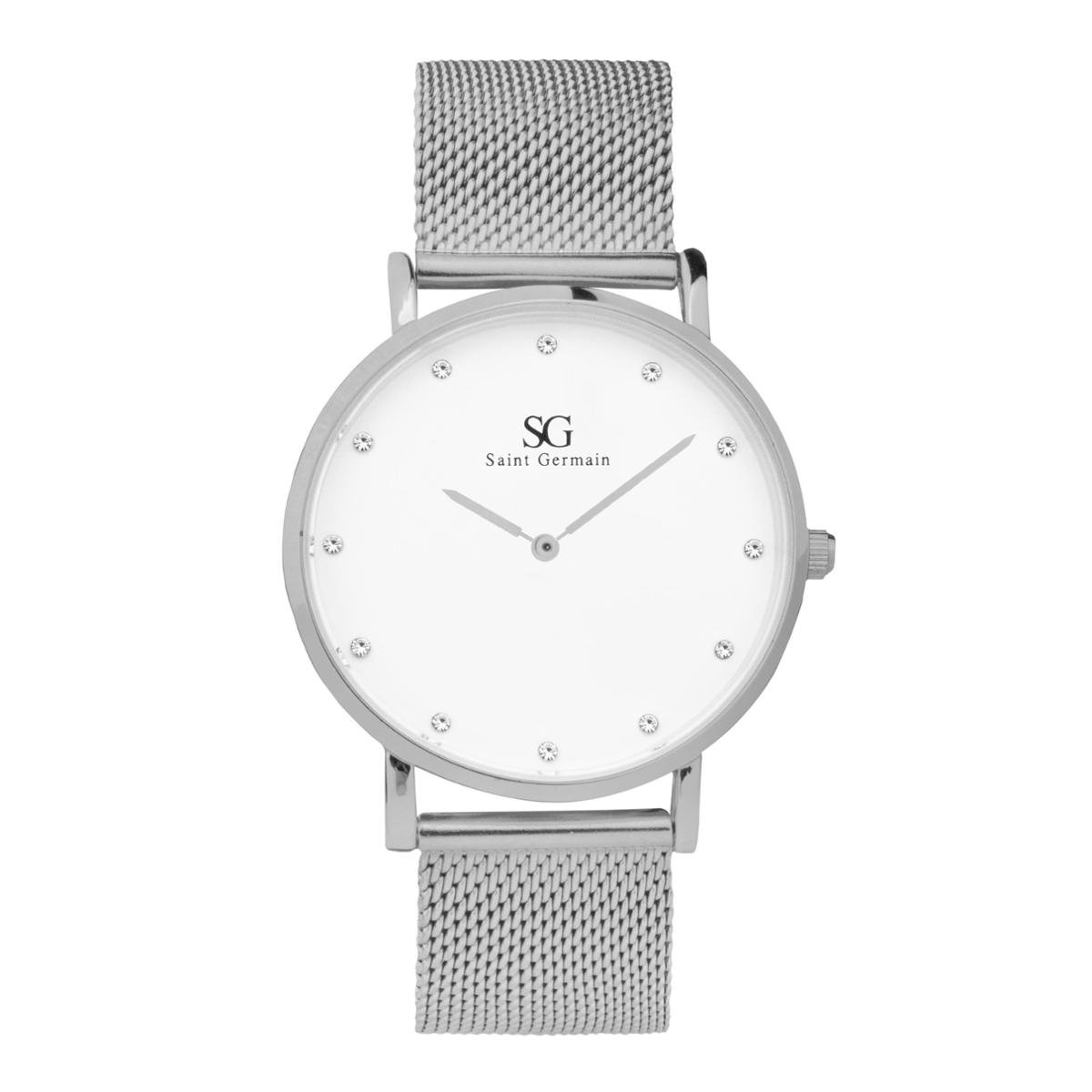 Relógio Feminino Saint Germain Harlem Diamond Silver 40mm - Prata | Netshoes