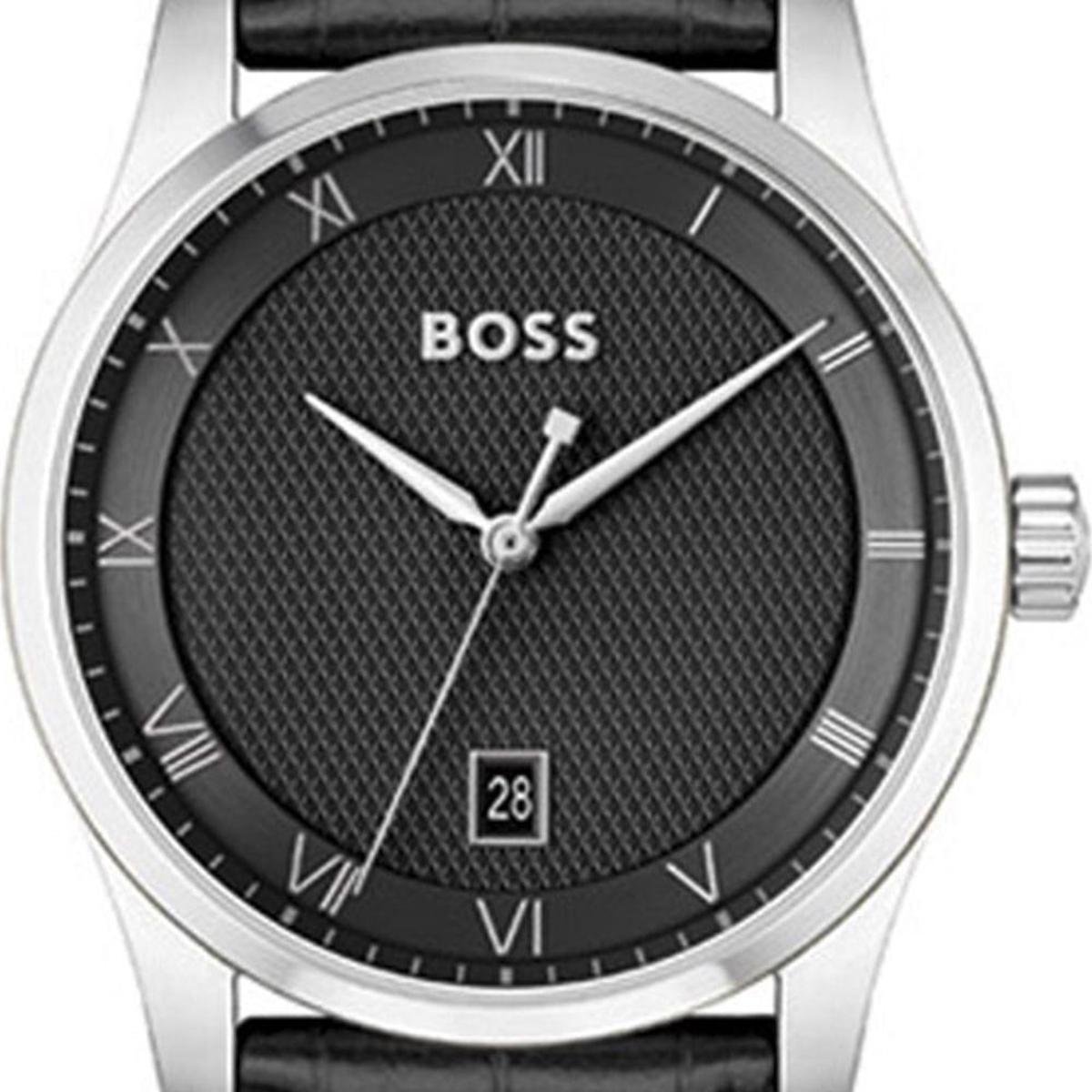 Relógio Hugo Boss Masculino Couro Preto 1514122 - Preto | Netshoes