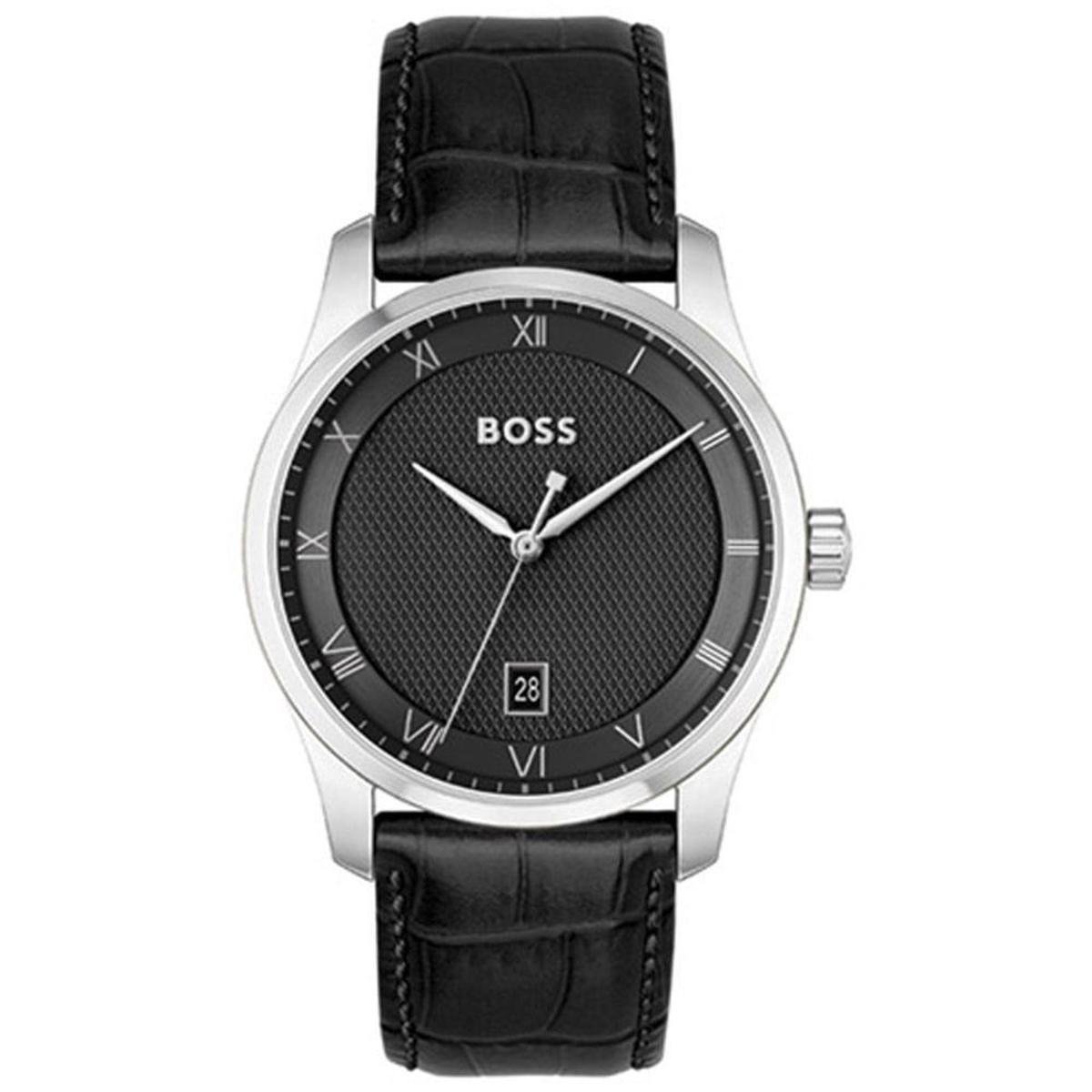 Relógio Hugo Boss Masculino Couro Preto 1514122 - Preto | Netshoes