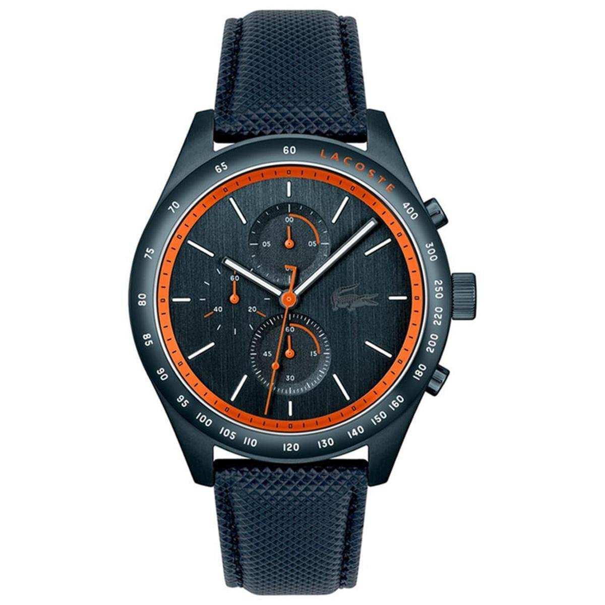 Relógio Lacoste Masculino Couro Azul 2011297 - Azul | Netshoes