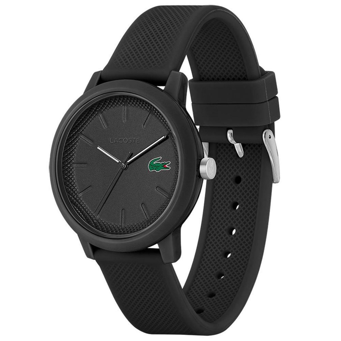 Relógio Lacoste.12.12 Masculino Borracha Preta - Preto | Netshoes
