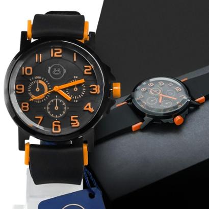 Relógio Masculino analogico preto silicone envio 24h - Incolor | Netshoes