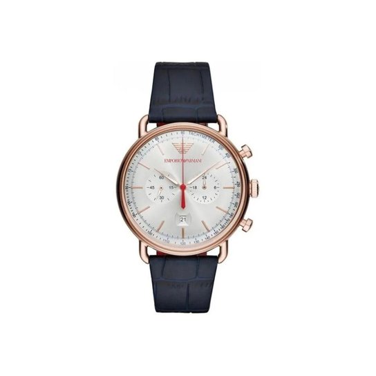 Relógio Masculino Empório Armani Aviator Chrono Ar11123 - Cinza | Netshoes
