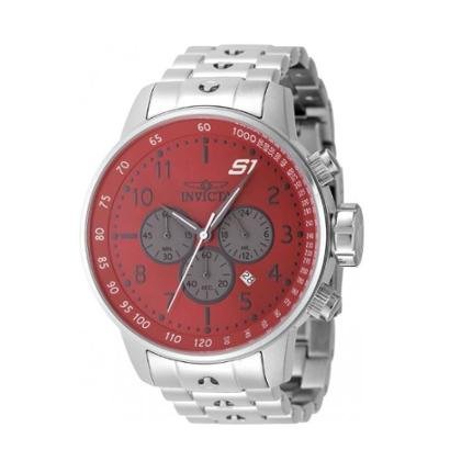 Relogio Masculino Invicta S1 Rally Prata Fundo Vermelho - Prata | Netshoes