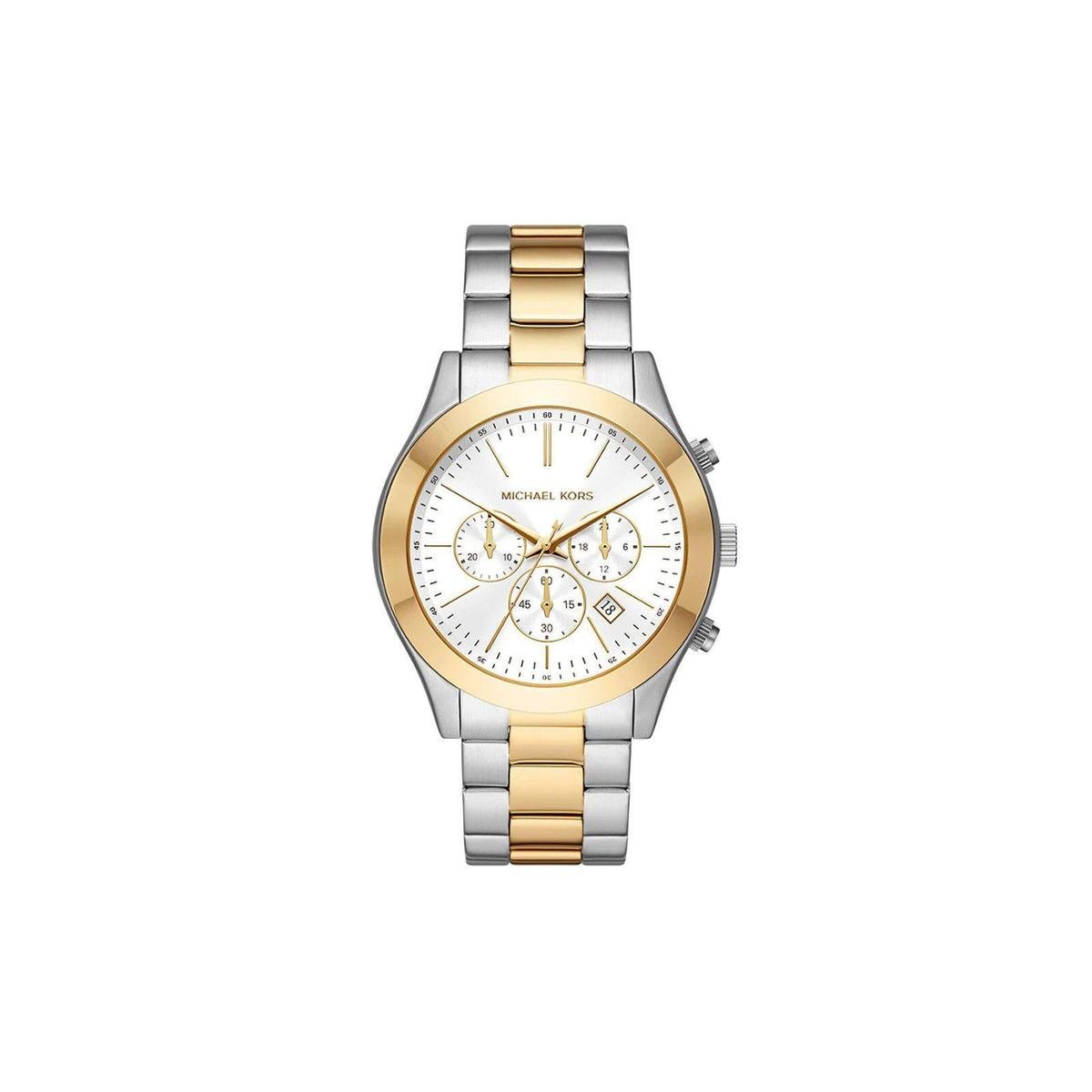 Relógio Masculino Michael Kors MK8986 Slim Cronograph 42mm - Prata ...