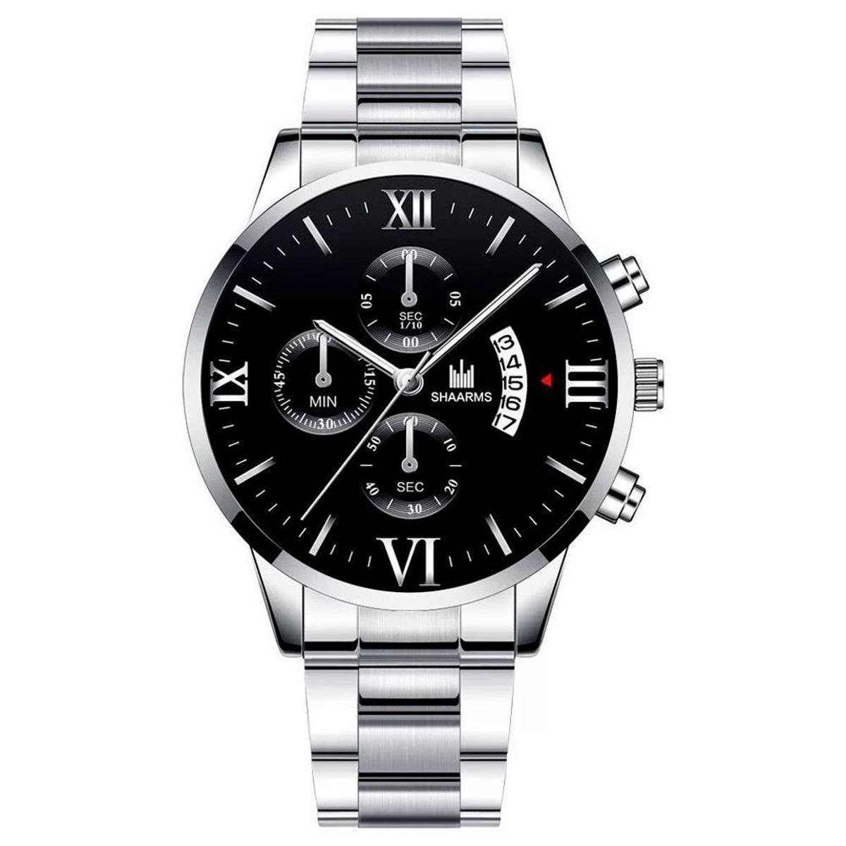 Relógio Masculino Minimalista Fashion de Pulso - Preto | Netshoes