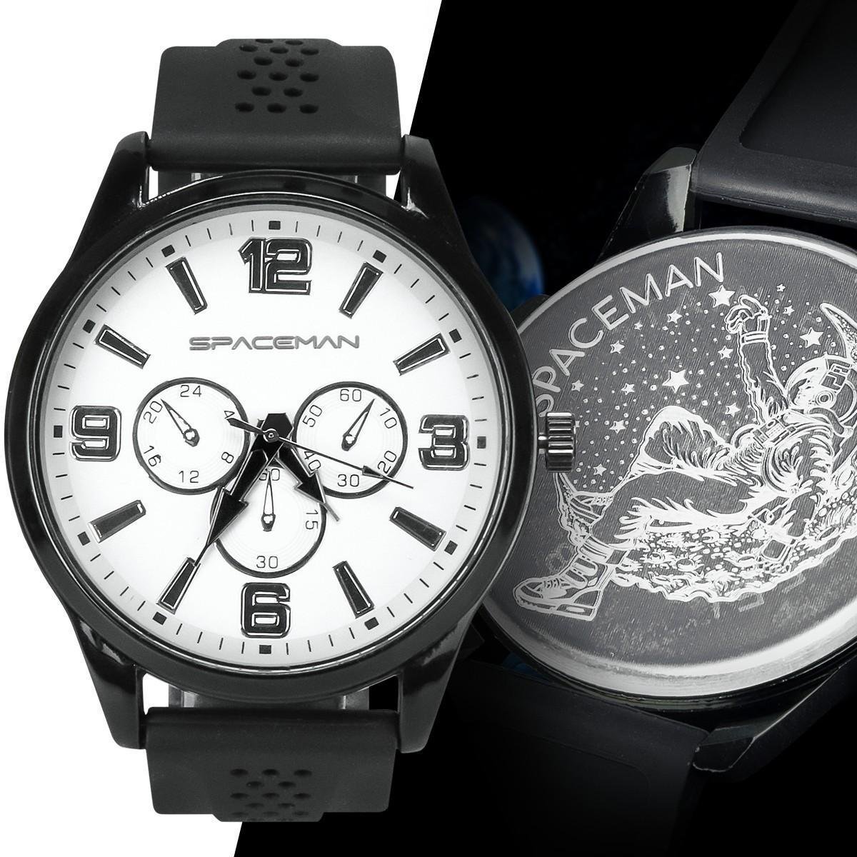 Relogio Masculino silicone analogico preto original envio 24h - Preto ...