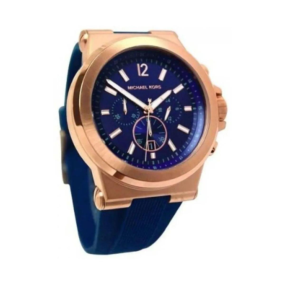 Relógio Michael Kors Dylan Rose Mk8295 Azul Rose 48mm - Preto | Netshoes