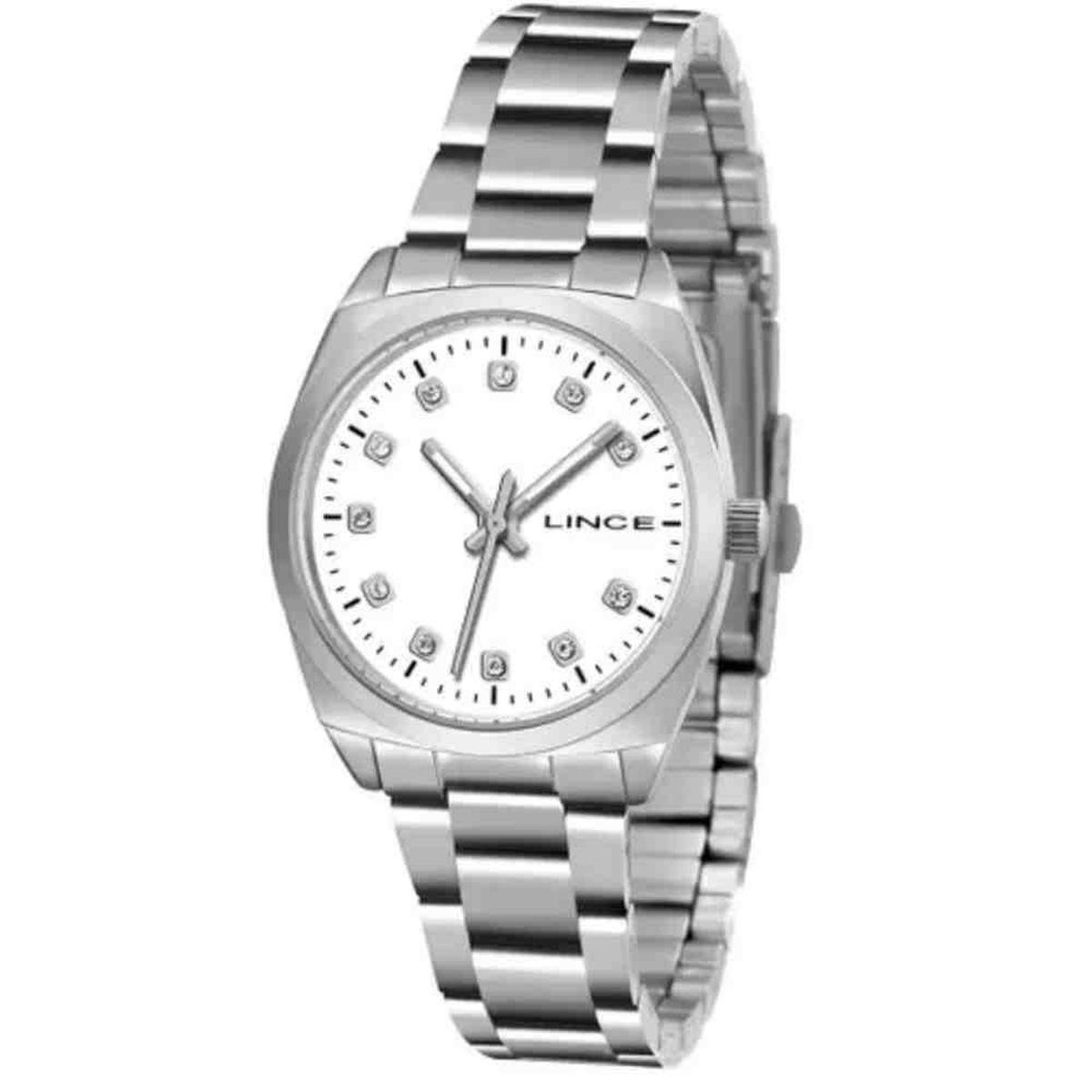 Relógio Prata Analógico Feminino Lince LRMH035L B1SX - Prata | Netshoes
