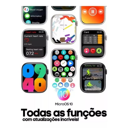 Relógio Smartwatch W29 Pro Series 9 Lançamento 2024 Nfc Gps Gpt ...